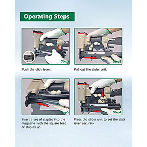 meite 20 Gauge J10 Series 7/16-Inch (11.2mm) Crown 1/2-Inch Length Upholstery Staples for Staple Gun, Fine Wire Galvanized Staples for Carpet, Work Box, Cable, Shed (5,000 Pieces)