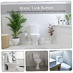 Cabilock Water Tank Single Button Air Switch Toilet Tank Toilet Accessories Single Flush Toilet Button Toilet Button with Thread Diameter Dual Water Valve Single Flushing Toilet Button Air