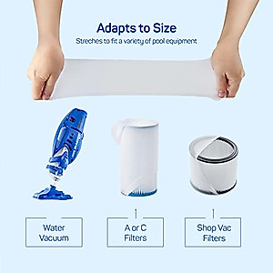 Pool Skimmer Socks [20 Pack] Pool Socks for Skimmer Baskets, Quality Net/Mesh Protects Swimming Pool Filter Systems from debris/leaves. Pool Socks Skimmer for In-Ground and Above-Ground Pools.