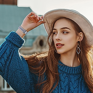 Lace Silicone Band 20mm Compatible for Samsung Galaxy Watch 4/5/6/Active Band 40MM 44MM,Galaxy Watch 4/6 Classic 46MM 42MM 43MM 47MM/Watch 5 Pro/Watch 3 41mm, Soft Silicone Strap for Women (Lavender Grey)