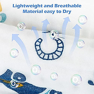 Maliton Muslin Baby Burp Cloths 6 Pack Large 20''x10'' 100% Cotton Burp Rags Absorbent and Soft 6 Layers Muslin Cloth Baby Essentials for Newborn(Zoo Pattern, Pack of 6)