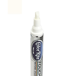 ColorRite Pen Automotive Touch-up Paint for Volvo S60 - Ice White 614 - Color+Clearcoat Package
