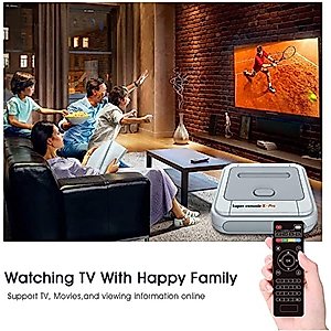 Kinhank Super Console X Pro,128G Retro Video Game Consoles with 95,000+ Games,Emulators Console Andriod TV 7.1& Game Systems for 4K TV HD/AV Output, 2 Wireless Controllers,Gift for Men