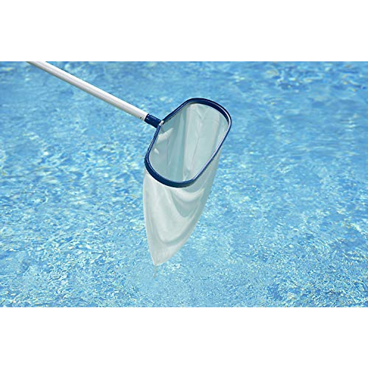 Poolmaster 21195 Aluminum Swimming Pool & Spa Leaf Rake, Medium, White