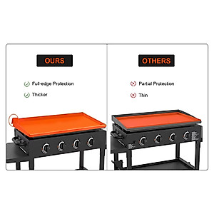 Upgrade Silicone Mat for 36 inch Blackstone Griddle, Food Grade Flat Top Grill Cover for Blackstone, Heavy Duty Protective Griddle Mat, Keep Griddle from Dirt & Rust