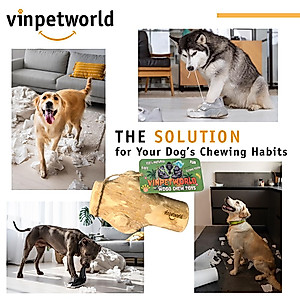 VINPETWORLD Dog Chew Toy - Large Stick - Boost Your Dog's Chewing Joy with This Safe, Natural, and Long-Lasting Pet Stick from Real Coffee Wood, Perfect for Your Joyful Four-Legged Friend