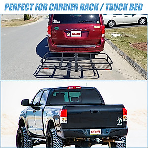 CZC AUTO Hitch Cargo Carrier Bag, 20 cu. ft Waterproof/Rainproof/Weatherproof Cargo Traveling Bag for Car Truck SUV Vans' Hitch Trays and Hitch Baskets, Safe Steady Durable Soft (Blue)