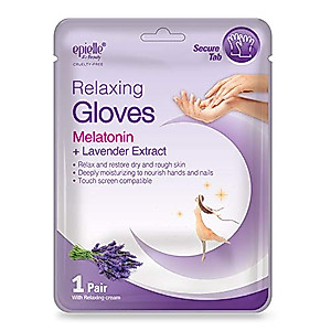 Epielle Relaxing and Nourishing Lavender and Hemp Socks and Gloves | Moisturizing and Relaxing Cream & Lotion | 12 Pack | Gift set for women, Spa Gift for women