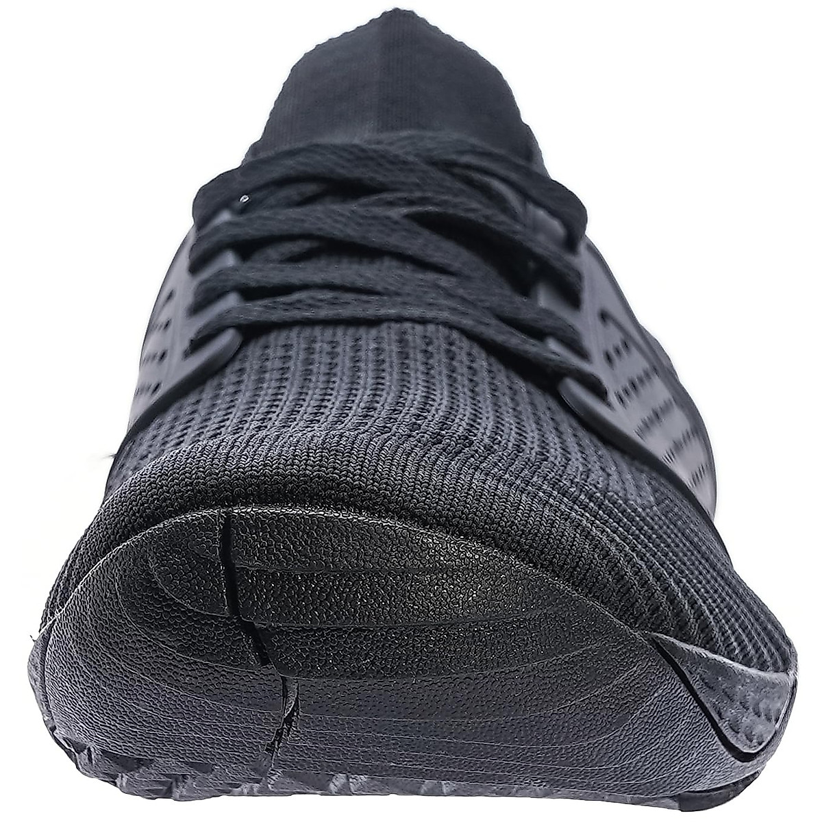 WHITIN Women's Low Zero Drop Shoes Minimalist Barefoot Trail Running Camping Size 7.5-8 Wide Toe Box Female Fitness Workout Sneaker Lightweight Black 38