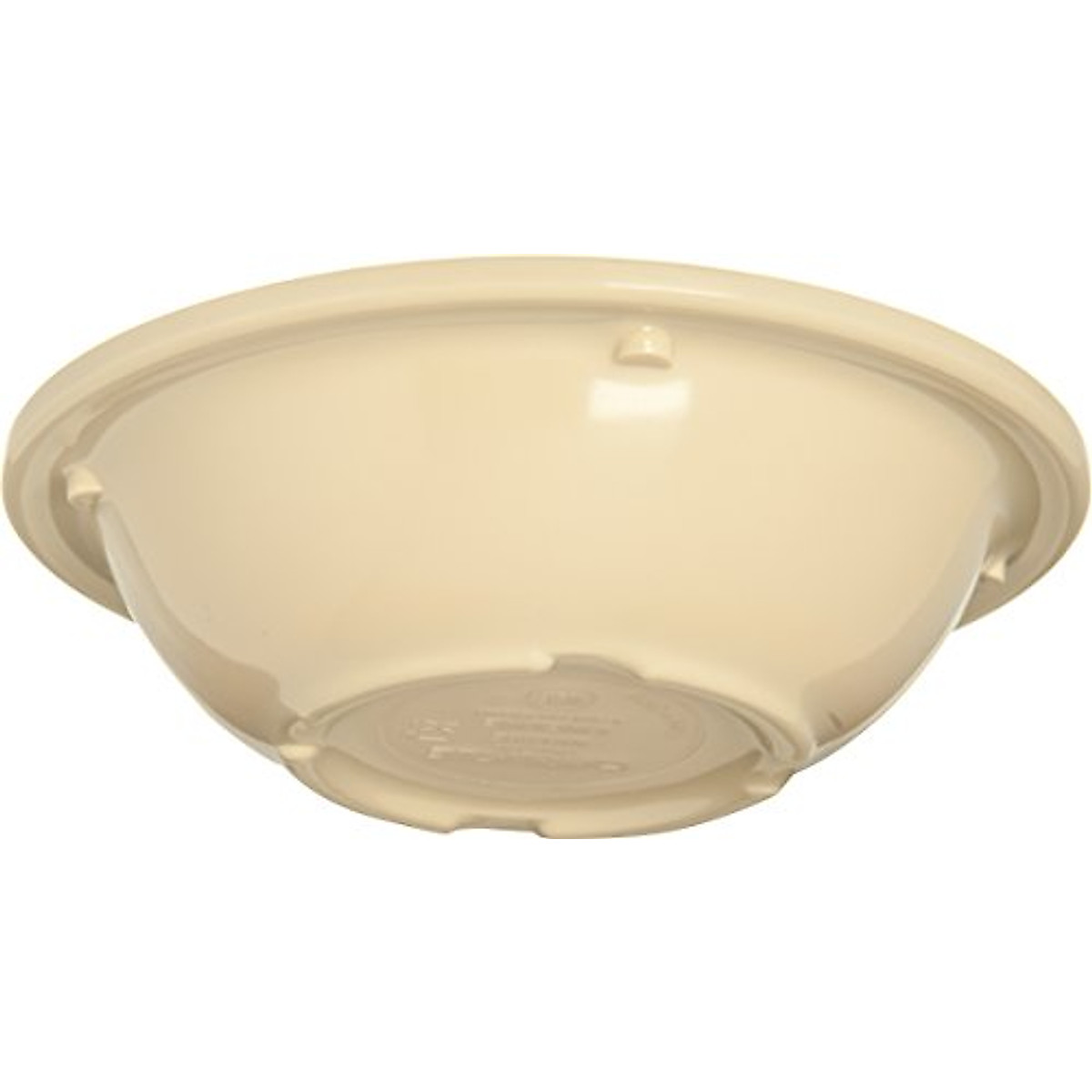 Carlisle FoodService Products Kingline Reusable Plastic Bowl Fruit Bowl with Rim for Home and Restaurant, Melamine, 4.75 Ounces, Tan, (Pack of 48)