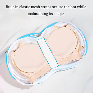 3Pcs Bra Washing Bags for Laundry, Lingerie Bag Underwear Brassiere Washing Bags with Zipper, Delicates Laundry Bag for Women Laundry Storage
