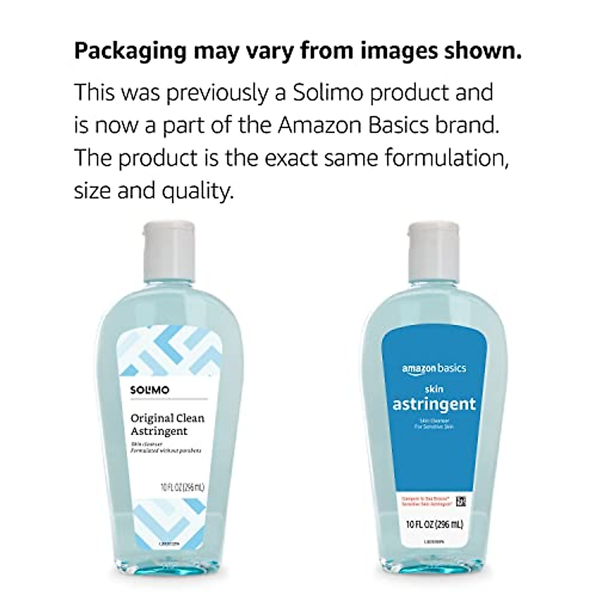 Amazon Basics Original Clean Astringent Skin Cleanser, Fresh Scent, 10 Fl Oz (Previously Solimo)