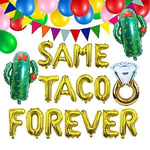 Mexican Fiesta Bachelorette Party Decorations Supplies Same Taco Forever Bridal Shower Decor Bride Balloons Lesbian Bachelorette Decorations Bride To Be Bachelorette Balloons Naughty Nashville