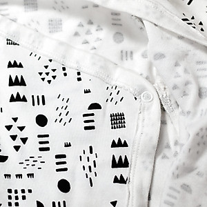 HonestBaby Organic Cotton Kimono Coverall, Pattern Play, 0-3 Months