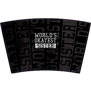 Elanze Designs World's Okayest Sister Stainless Steel 16 oz Travel Mug with Lid