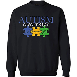 Awkward Styles Autism Awareness Sweatshirt Accept Understand Love Autism Gifts Black L