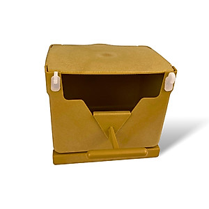 Plastic Finch Nest Box 2Gr - Ideal Shelter for Zebra & Society Finches, Easy Assembly Plastic Cage Removable Hooks, Ventilated Slats for Exotic Birds and Small Birds