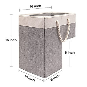 Stair Basket 16" x 16" x 10" Basket for Stairs with 3 Foldable Sections, Durable Cotton Collapsible Storage Bins, Stair Storage Organizer STRIKING LIFESTYLE