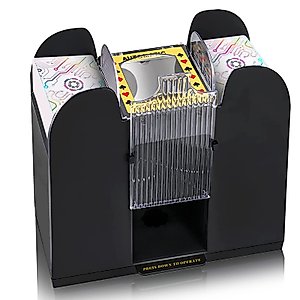 Nileole 6 Decks Automatic Card Shuffler, Battery-Operated for UNO,Phase10, Texas Hold'em, Poker, Home Card Games, Blackjack, Party Club