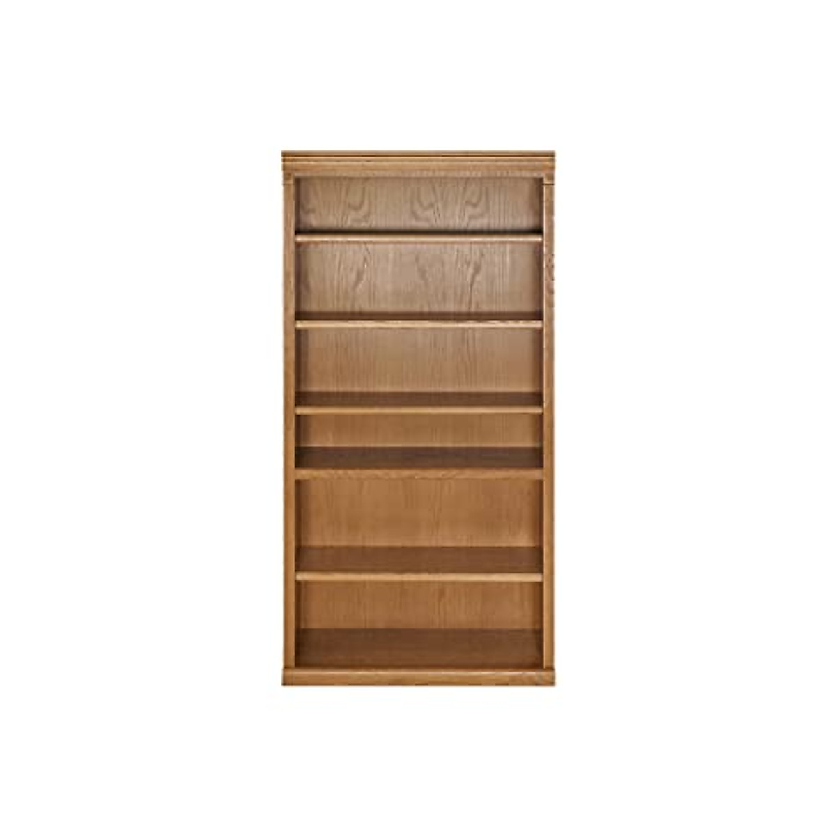 Martin Furniture Huntington Oxford 72" Open Bookcase, Wheat Finish, Fully Assembled