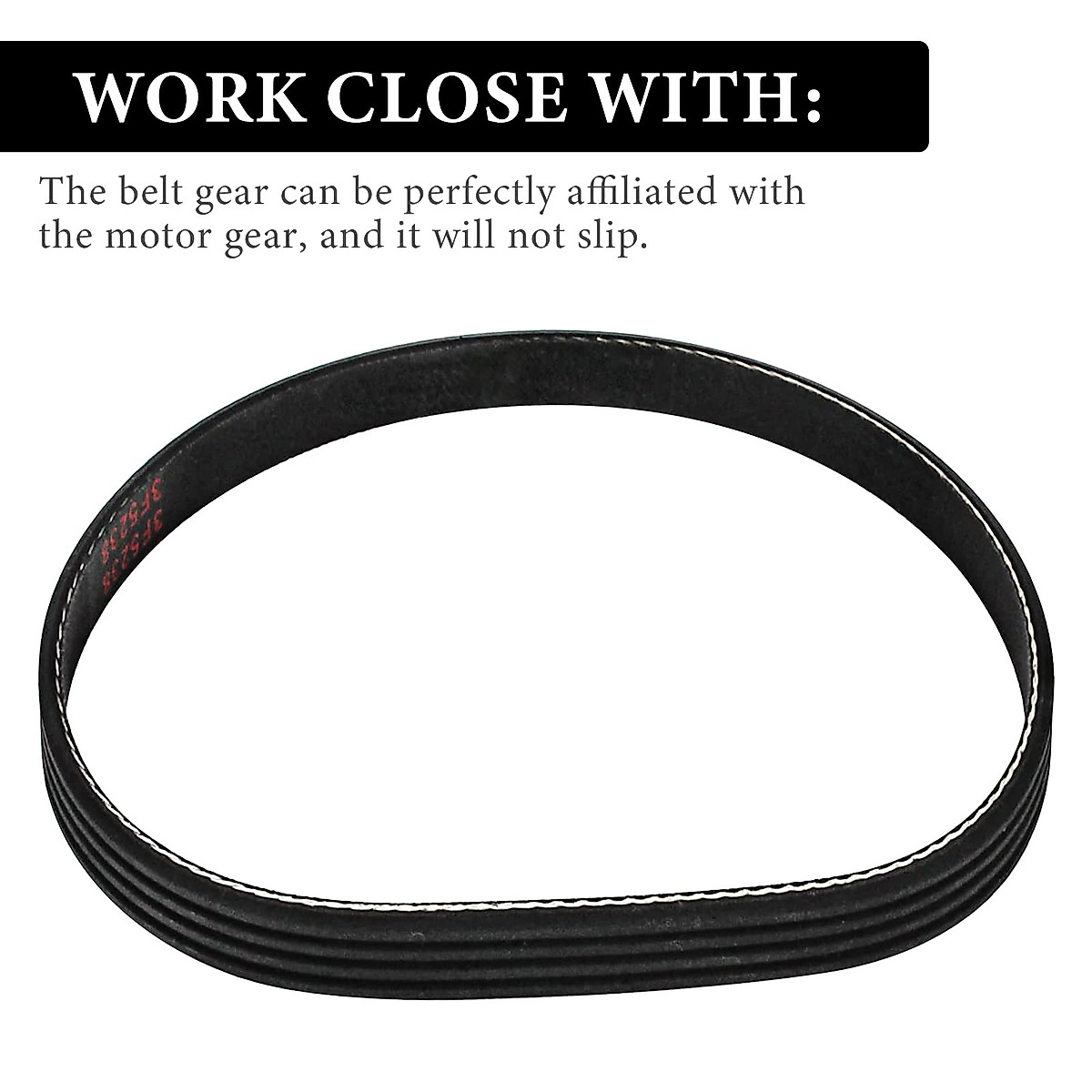 Etotel Bandsaw Drive Belt 1-JL22020003 for Sears Craftsman 10 Inch Table Band Saw Motor Sanding Rubber Belt Replacement Parts 119.214000 124.214000 351.214000-1 Pack