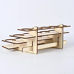 Jili Online Wooden Paint Ink Bottles Stand Spraying Paints Art Bottle Storage Holder - 15 Hole