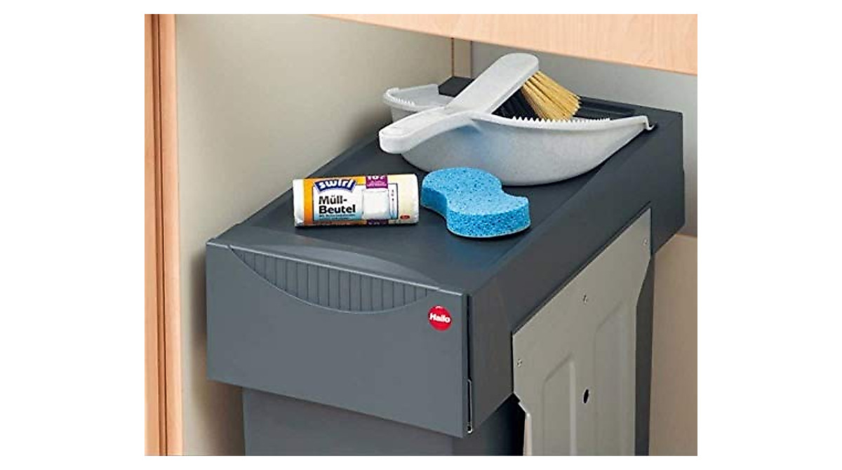 HAILO Tandem 30L Double Waste Bin for Kitchen & Office