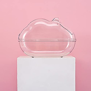 Generic Hamster Bathtub Sand House Small Animal Bath Transparent Container Box (M)