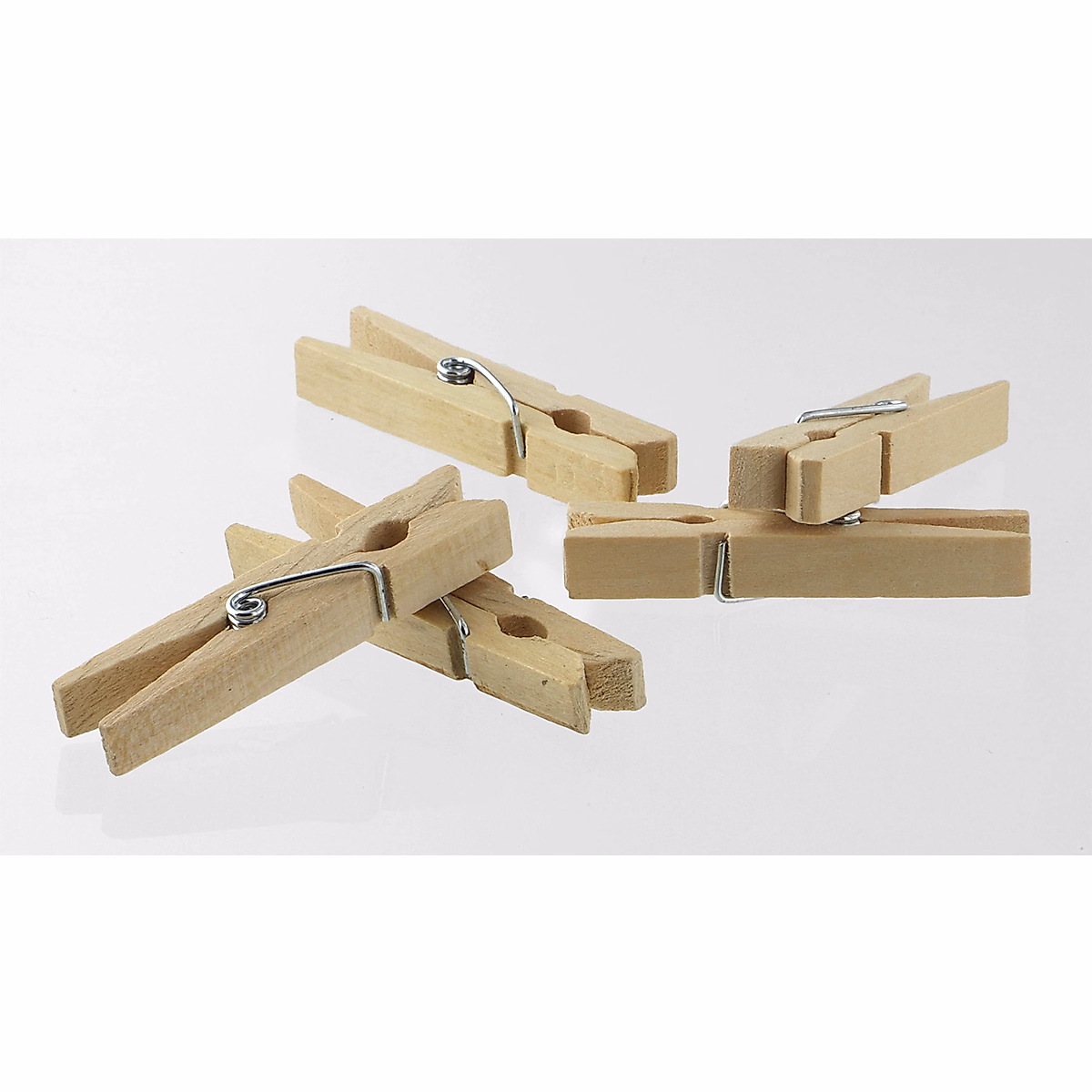 Essentials By Leisure Arts Arts Wood Clothespins Mini Spring 1 3/4" 24pc