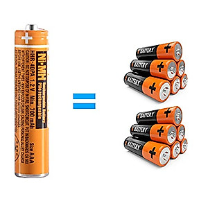 NI-MH AAA Rechargeable Battery 1.2V 700mah 8-Pack HHR-4DPA AAA Batteries for Panasonic Cordless Phones, Remote Controls, Electronics