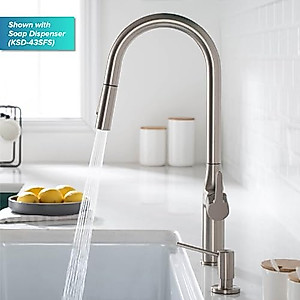 Kraus KPF-3101MB Oletto Modern Pull-Down Single Handle Kitchen Faucet, 19.5 inch, Matte Black