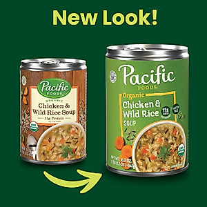 Pacific Foods Organic Wild Rice Chicken Soup, 16.3 Oz Can