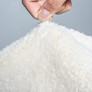 Poowe Flower Shaped Rug,Hearts Round Rug for Bedroom Living Room, Fluffy Circular Rug Washable Nursery Rug for Kids Room Nonslip Indoor Floor Mat for Entryway,Round 39.4"-Yellow