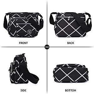 LassZone Womens Tote Bag Ladies Purse Satchel Shoulder Bags Roomy Hobo Handbags Lightweight Nylon Crossbody Bag for Women