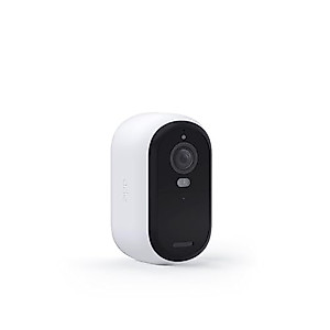 Arlo Essential Wireless Hd Security Camera, 2nd Generation, Outdoor & Indoor Wireless Camera with Color Night Vision - White, 1-Pack, VMC2050 (Renewed)