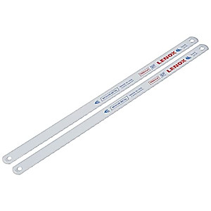 LENOX Tools Hacksaw Blade, Bi-Metal, Metal Cutting, 10-inch, 24 TPI, 2-Pack (23930T024HE)