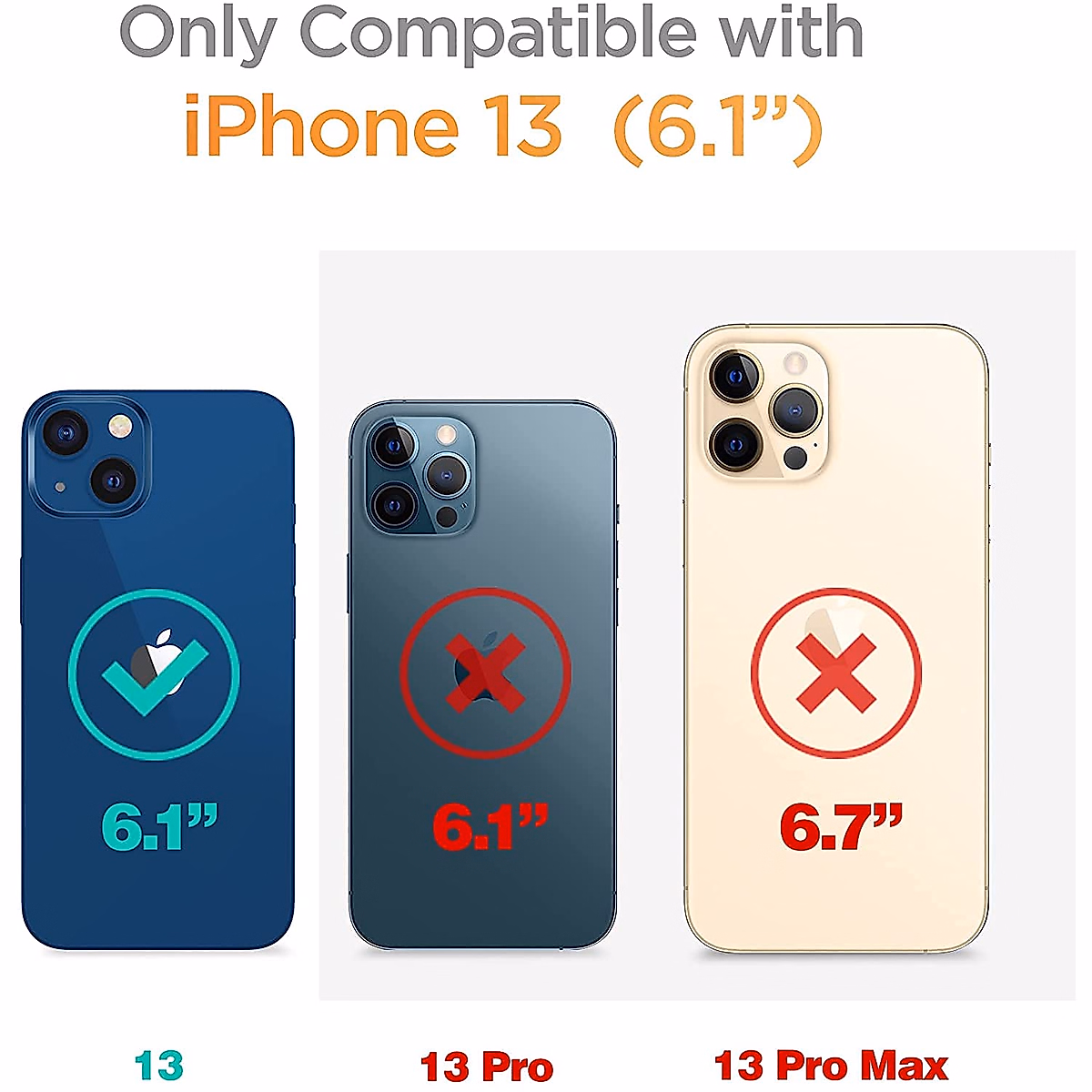 JOYAKI Wallet Case Compatible with iPhone 13,Slim Protective case with Card Holder,PU Leather Kickstand Card Slots Case with a Free Screen Protective Glass for iPhone 13(6.1")-Black