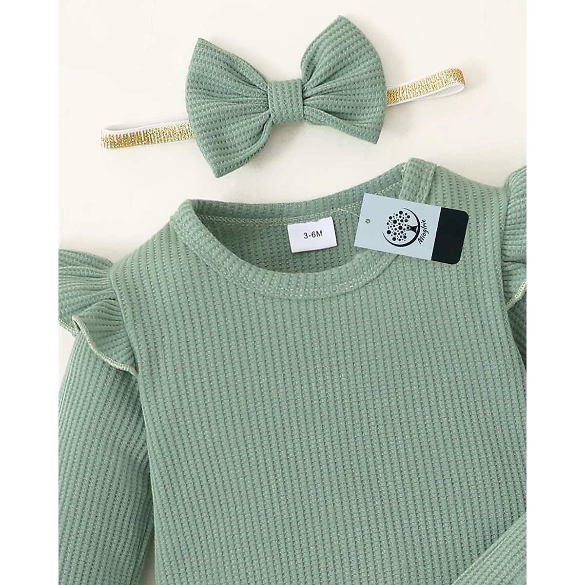 Toddler Baby Girl Clothes Top Pants Set Baby Girl Outfits Baby Girls' Clothing Cotton Baby Girl Stuff Green Gifts 12 to 18 Month Girl Clothes