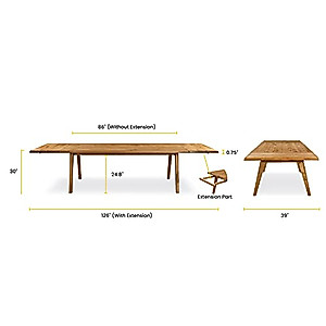 POLY & BARK Savannah Dining Table, Oak