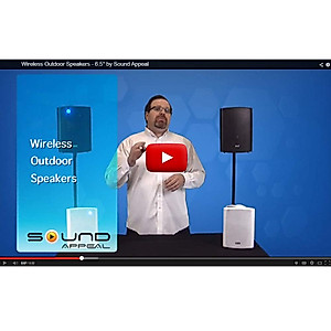 Outdoor Bluetooth Speakers, 5.25" Bluetooth Weatherproof Speakers for Deck Patio Backyard, Pair (Black)