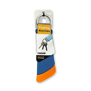 Carson Floating Keychain with Lightweight Foam Core Technology, Orange/Blue (FA-30 02)