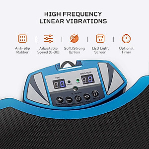 LifePro Vivid Vibration Platform Machine - High Frequency 15-40 Hz Linear Viberation Plate Exercise Machine - Whole Body Home Workout Equipment for Awesome Fitness and Deep Tissue Therapy