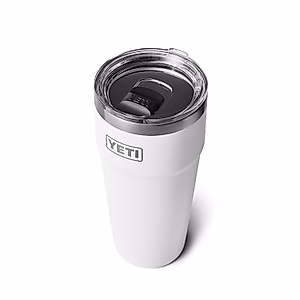 YETI Rambler 30 oz Stackable Tumbler, Stainless Steel, Vacuum Insulated with MagSlider Lid, White