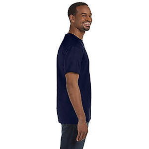 Hanes Mens Tagless 100% Cotton T-Shirt, XL, Navy
