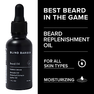 Blind Barber Rejuvenating Face & Beard Oil for Men - Moisturizing Beard Softener - Hydrate Clean Shaven Skin or Use As a Natural Beard Growth Oil for Men - (1 Oz)