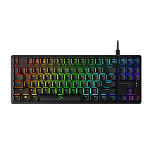 HyperX Alloy Origins Core - Red Switch + HyperX Pudding Keycaps - Black