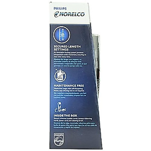 Philips Norelco BeardTrimmer 7300, vacuum trimmer with adjustable length settings (Model # QT4070/41)