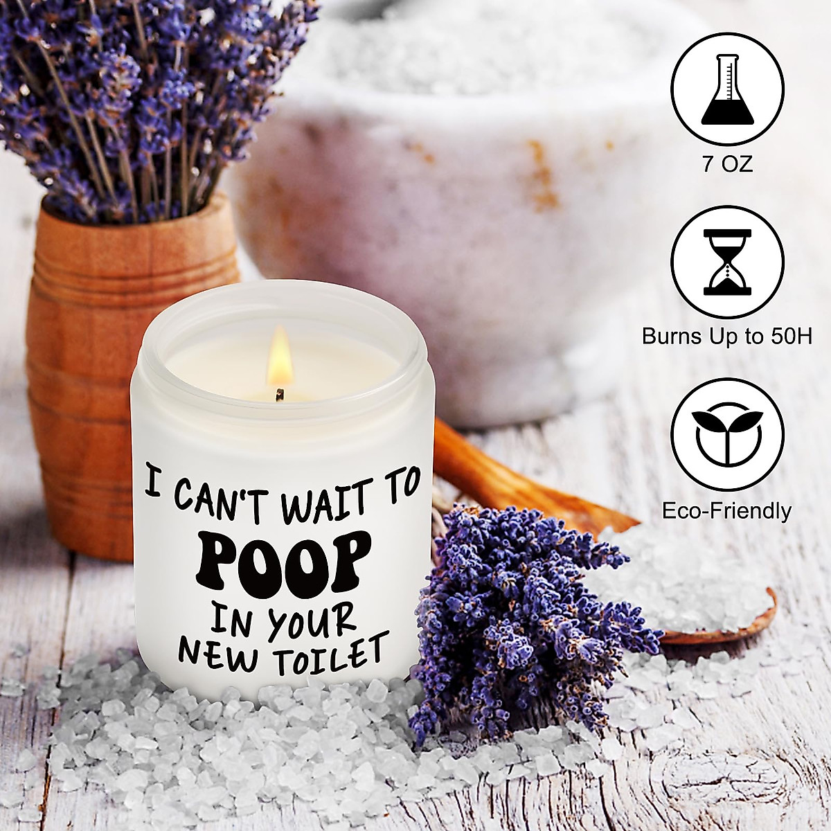 Housewarming Gifts for New Home, Gifts for New Apartment, Moving Away Gifts Ideas, Lavender Scented Candles with Funny Sayings, House Warming Gifts for New Place Apartment - House Warming Party Decor