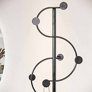 LUKEO Metal Entrance Hall Hanger Clothing Standing Coat Rack Floor Hats Garment Foot Rack Furniture (Color : E, Size : As shown)