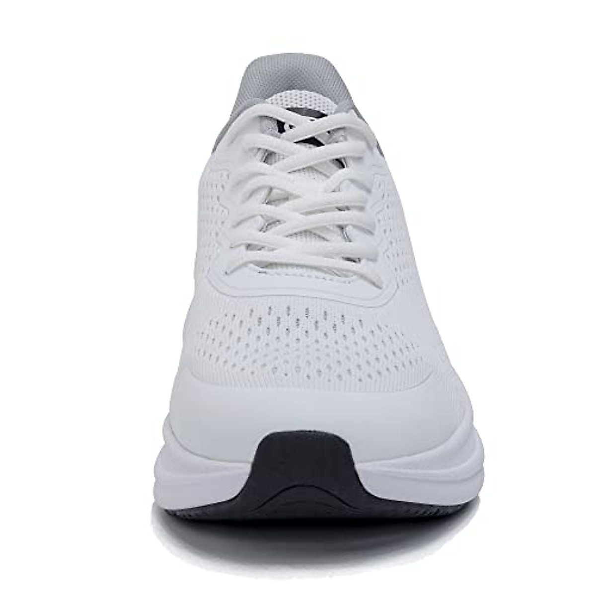 MEHOTO Mens Air Running Shoes Athletic Breathable Gym Sport Jogging Tennis Sneakers WhiteGrey, Size 11.5
